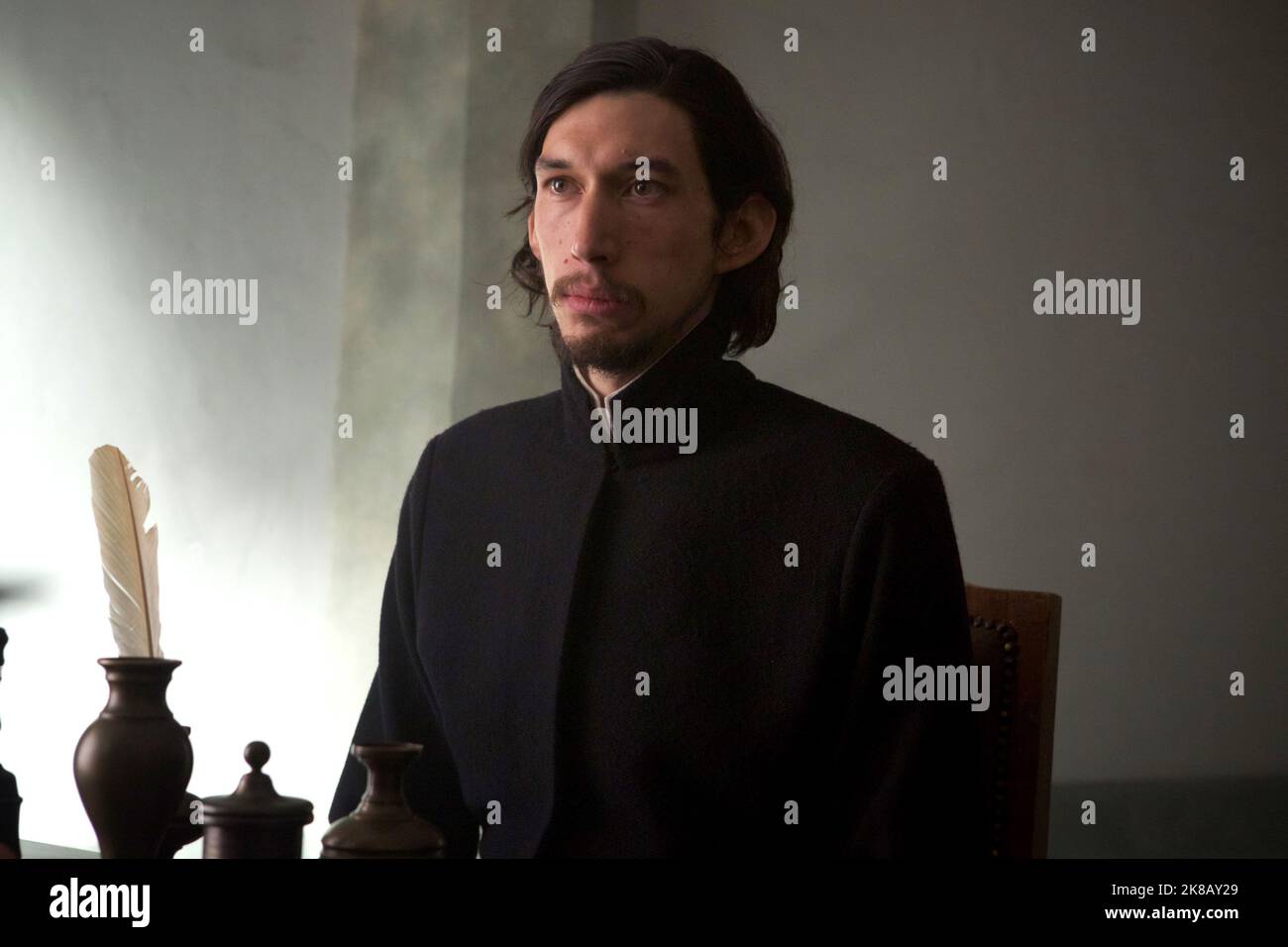 ADAM DRIVER in SILENCE (2016), directed by MARTIN SCORSESE. Credit: AI ...