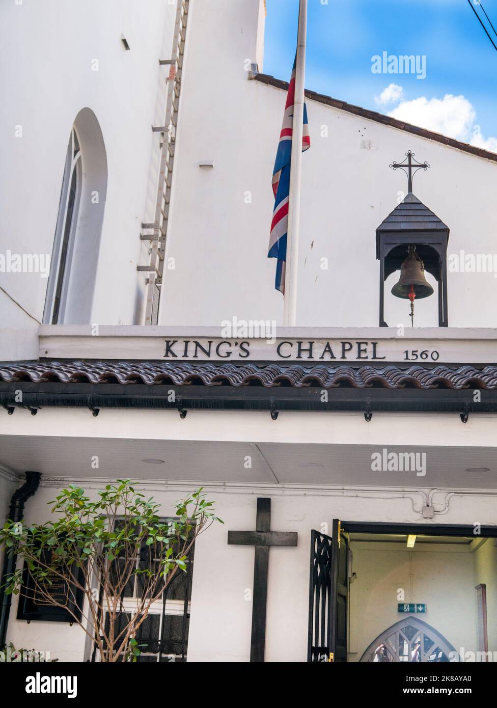 Kings Chapel the Garrison Church on the Rock of Gibraltar at the ...