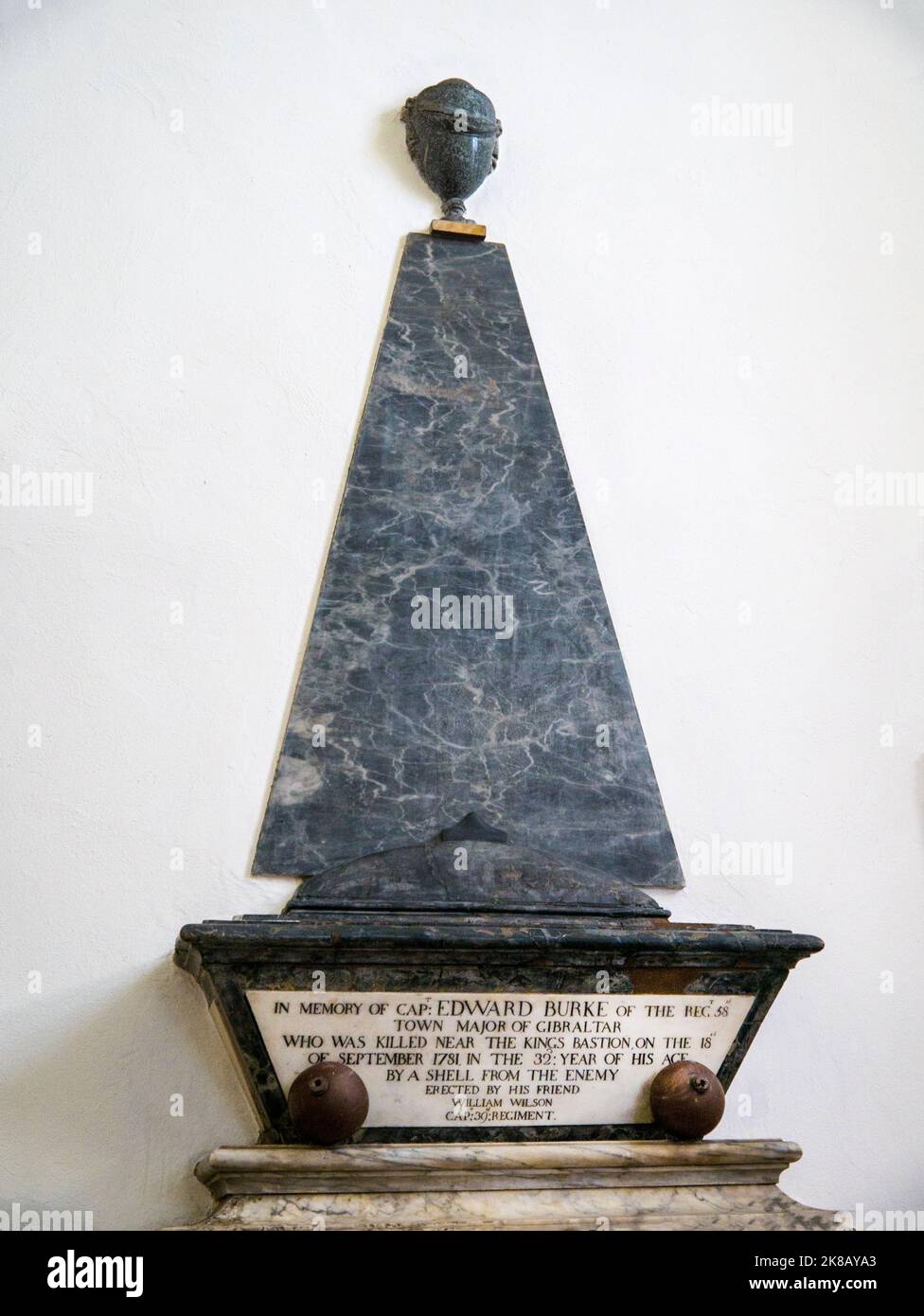 Kings Chapel the Garrison Church on the Rock of Gibraltar at the ...