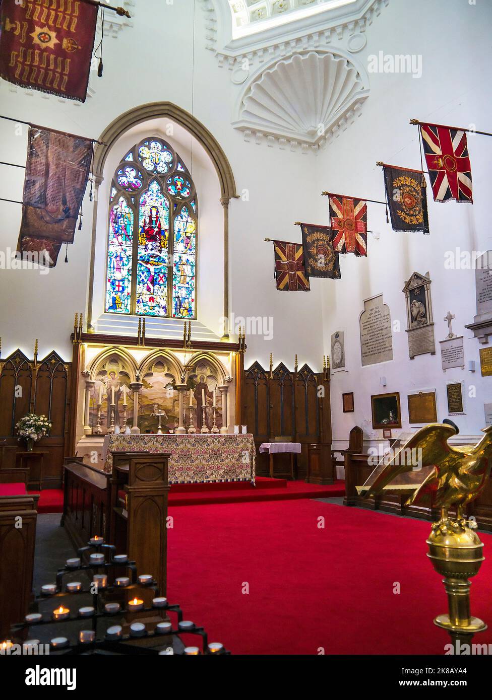 Kings Chapel the Garrison Church on the Rock of Gibraltar at the ...