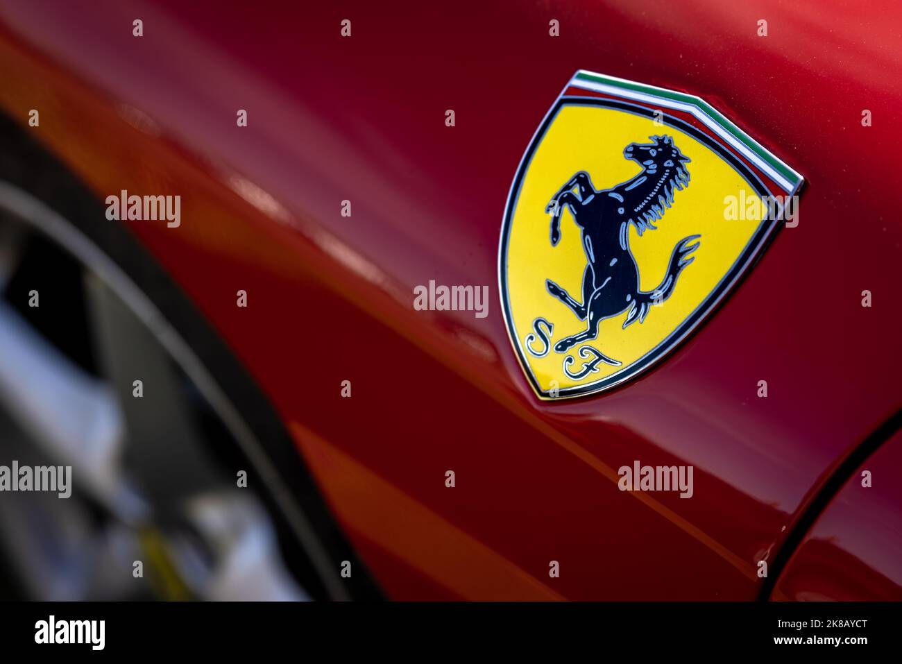 Ferrari 360 Modena wing badge Stock Photo - Alamy