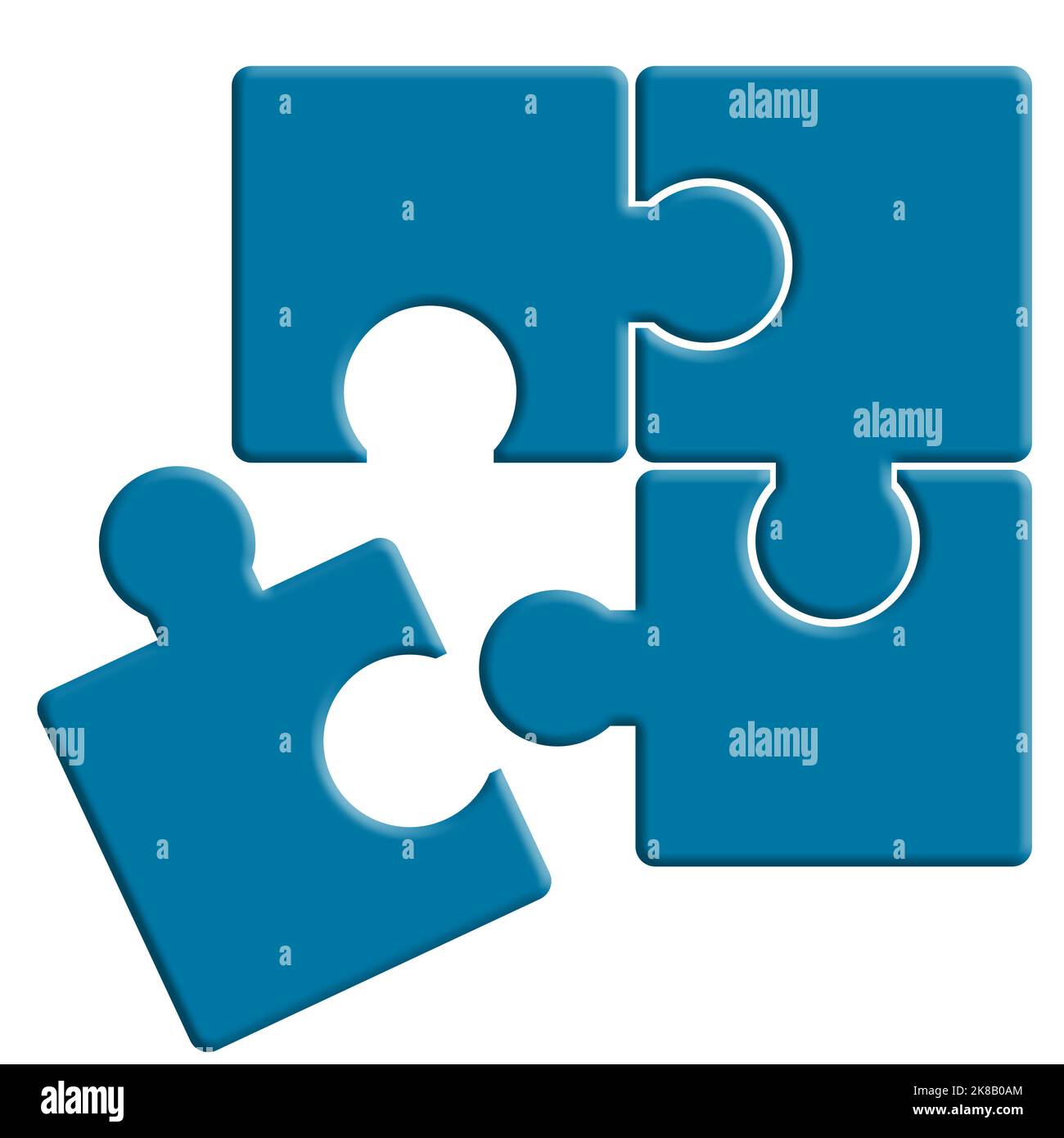 Puzzle piece flat color hi-res stock photography and images - Alamy