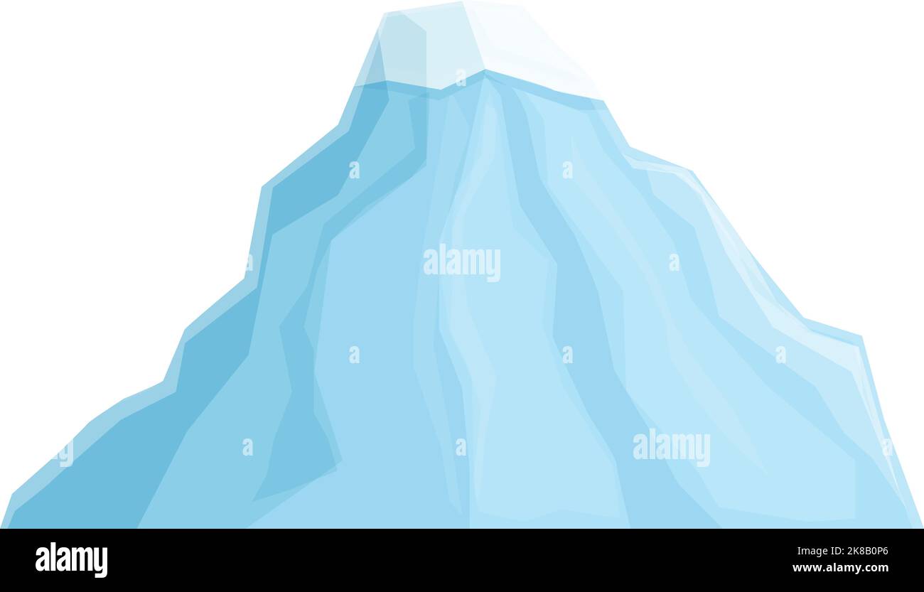 Melting iceberg icon cartoon vector. Arctic ice. Peak ice Stock Vector ...