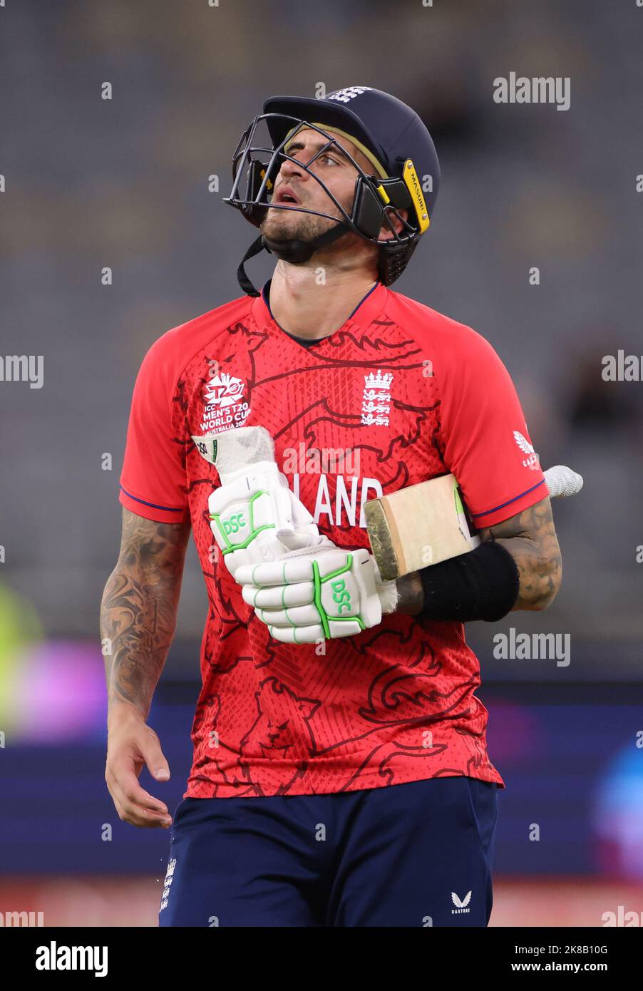 England batsman Alex Hales after he was dismissed by Afghanistan bowler ...