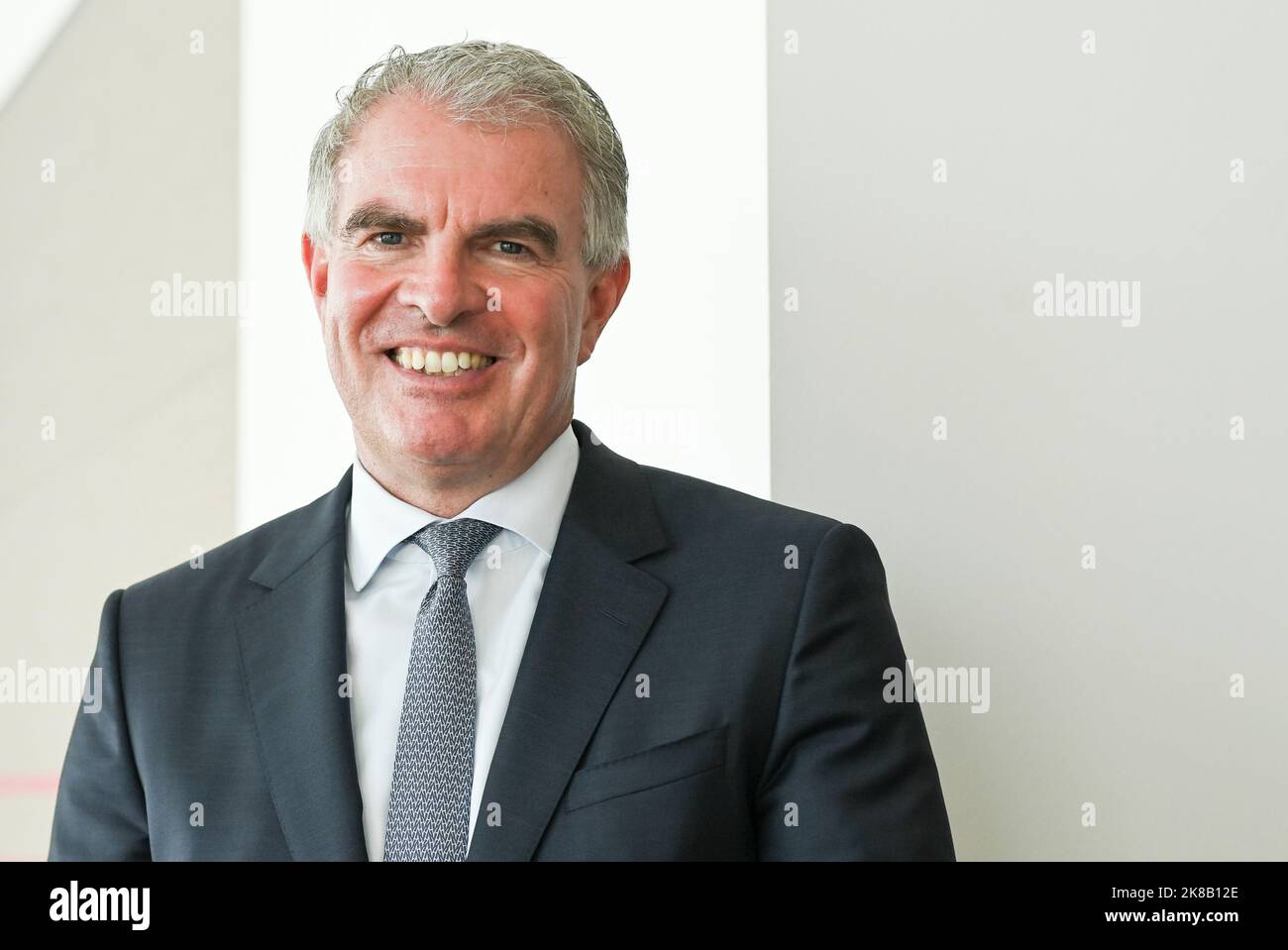 17 October 2022, Berlin, Schönefeld: Lufthansa CEO Carsten Spohr on the ...