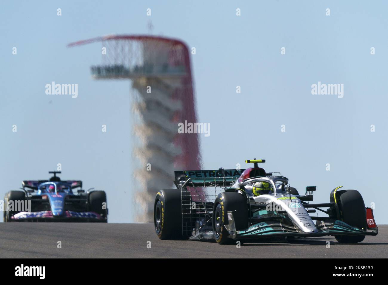 British Formula One driver Lewis Hamilton of Mercedes-AMG Petronas and ...