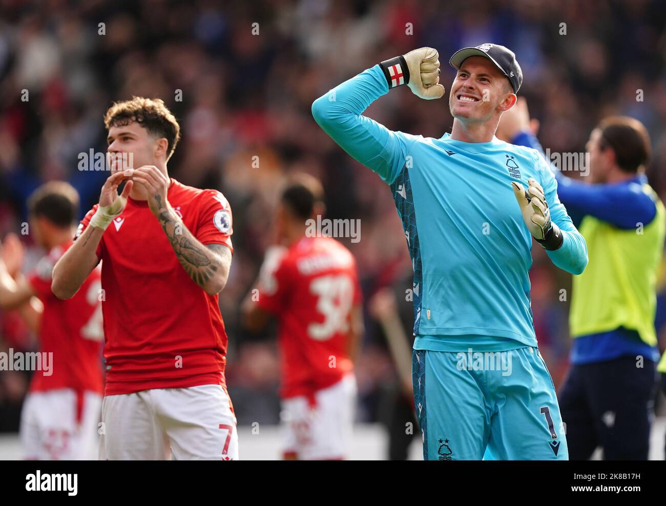 Nottingham Forest's Neco Williams (left) and Nottingham Forest ...