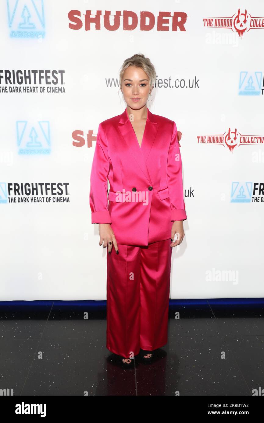 Hannah Traylen attends 'The Hounded' film premiere at Arrow FrightFest ...