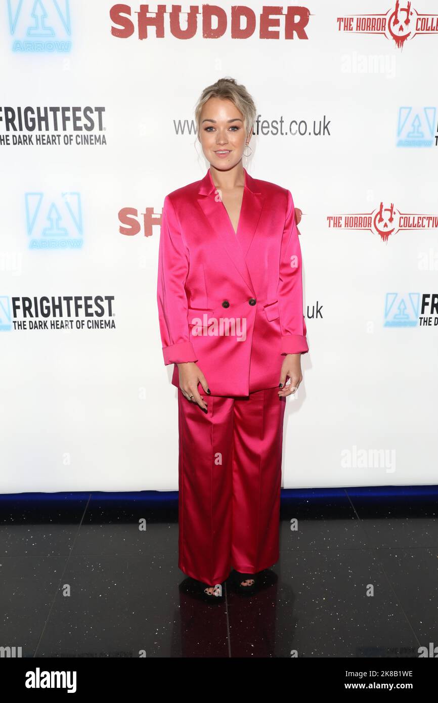 Hannah Traylen attends 'The Hounded' film premiere at Arrow FrightFest ...