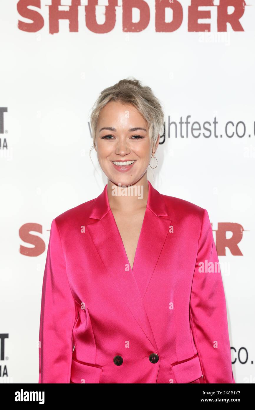 Hannah Traylen attends 'The Hounded' film premiere at Arrow FrightFest ...