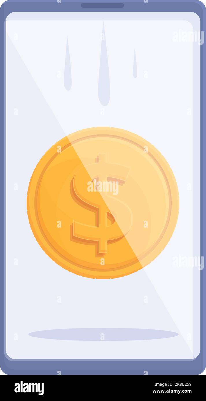 Monetization icon cartoon vector. Money blog. Streaming monetize Stock ...