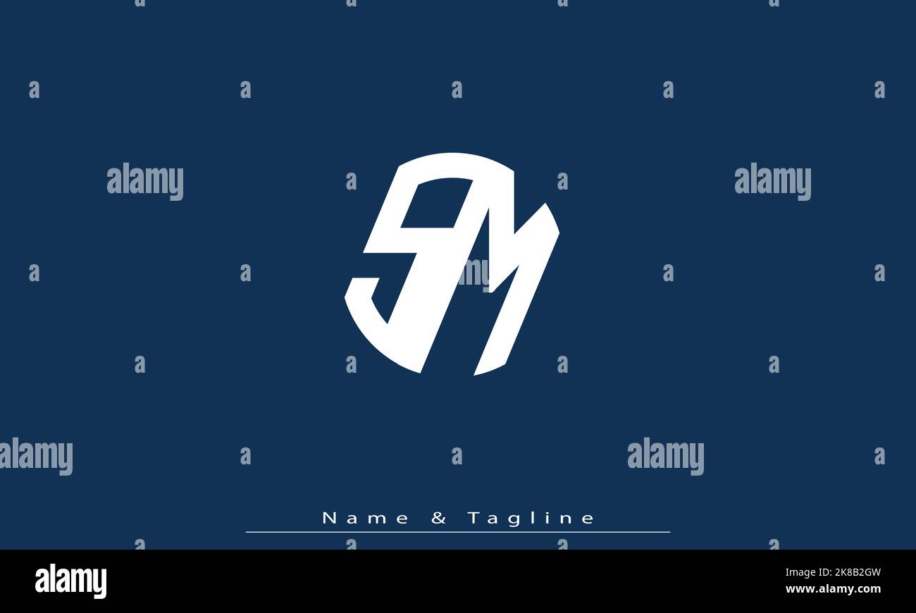 Alphabet letters Initials Monogram logo SM , MS Stock Vector Image ...
