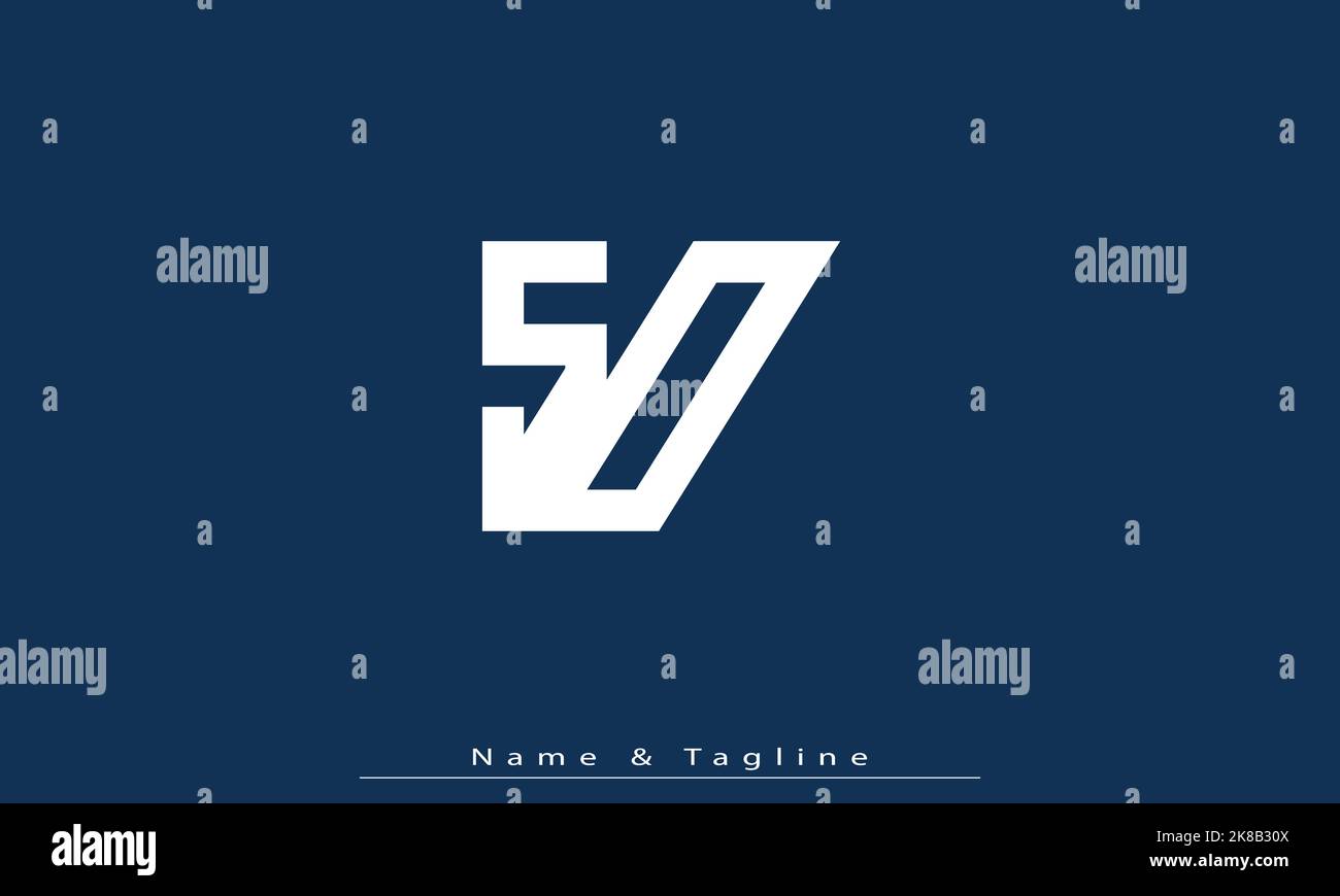 Alphabet letters Initials Monogram logo SO , OS Stock Vector Image ...