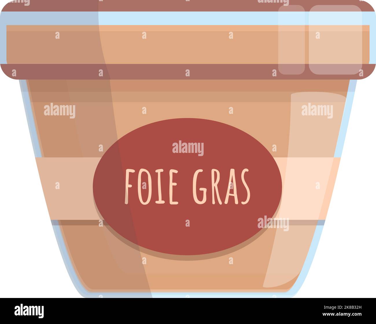 French foie gras icon cartoon vector. Goose food. Ham pate Stock Vector ...