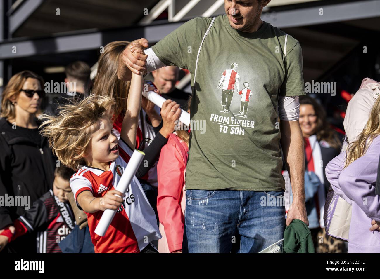 Rotterdam - Supporters of Feyenoord during the match between Feyenoord ...