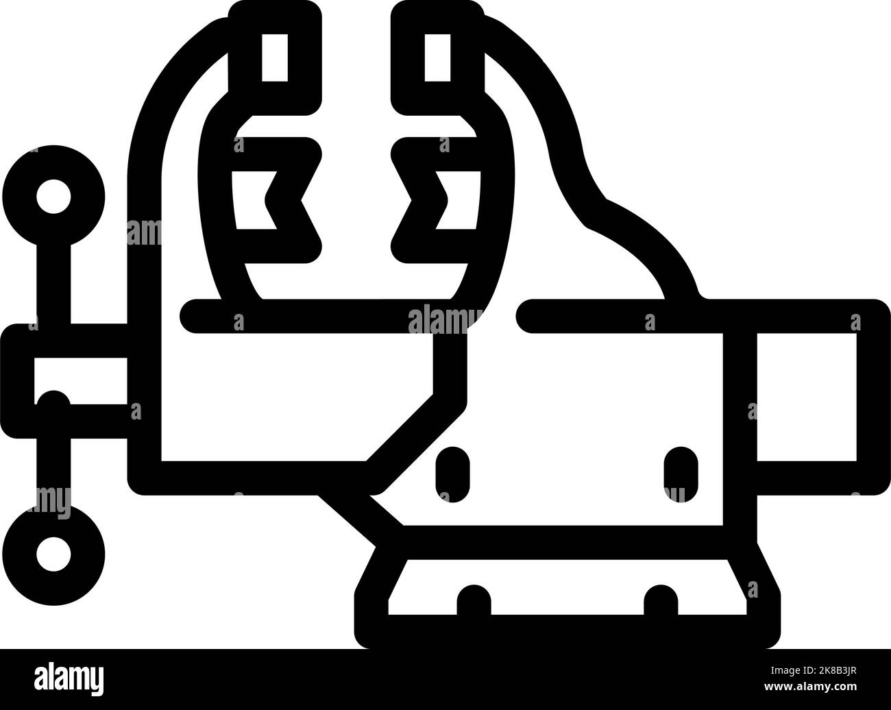 combination vice line icon vector illustration Stock Vector Image & Art ...