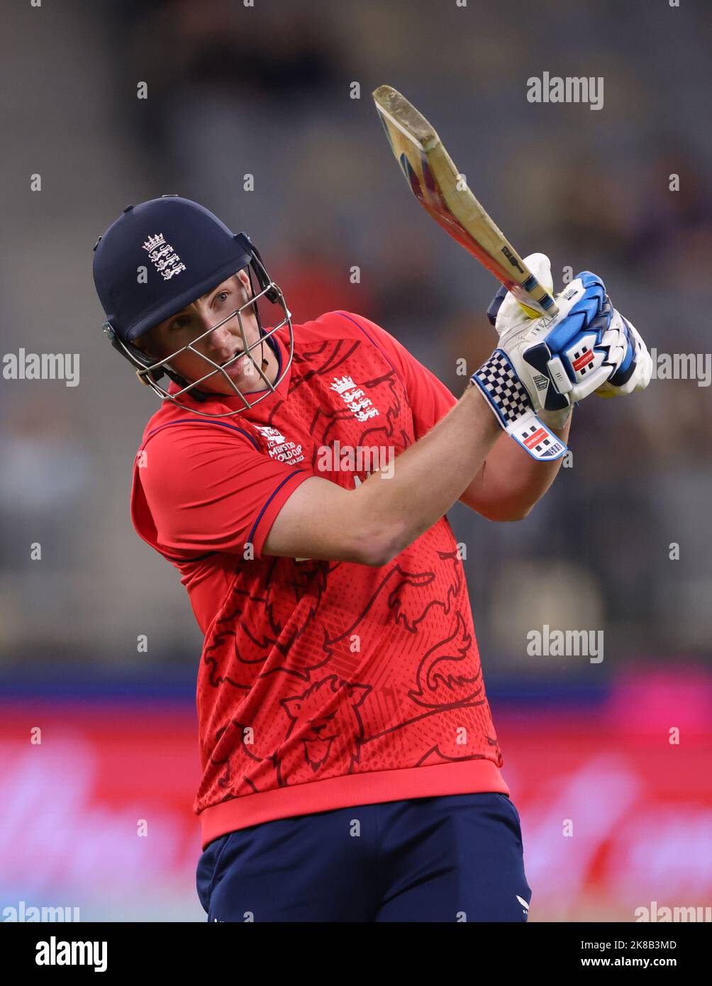 England batsman Harry Brook reacts after he was bowled out by ...