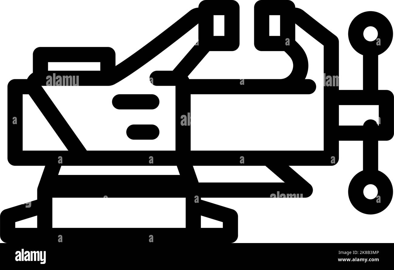 swivel base bench vice line icon vector illustration Stock Vector Image ...