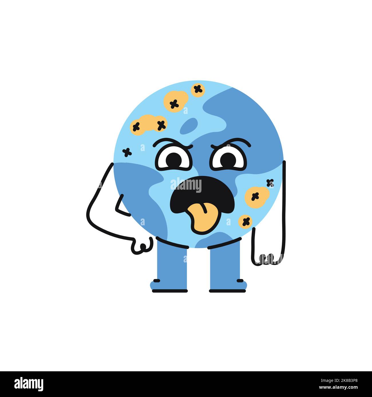 Water pollution color line icon. Ecology. Pictogram for web page Stock ...