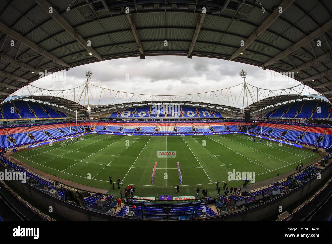 A general view of University of Bolton Stadium ahead of the Rugby ...