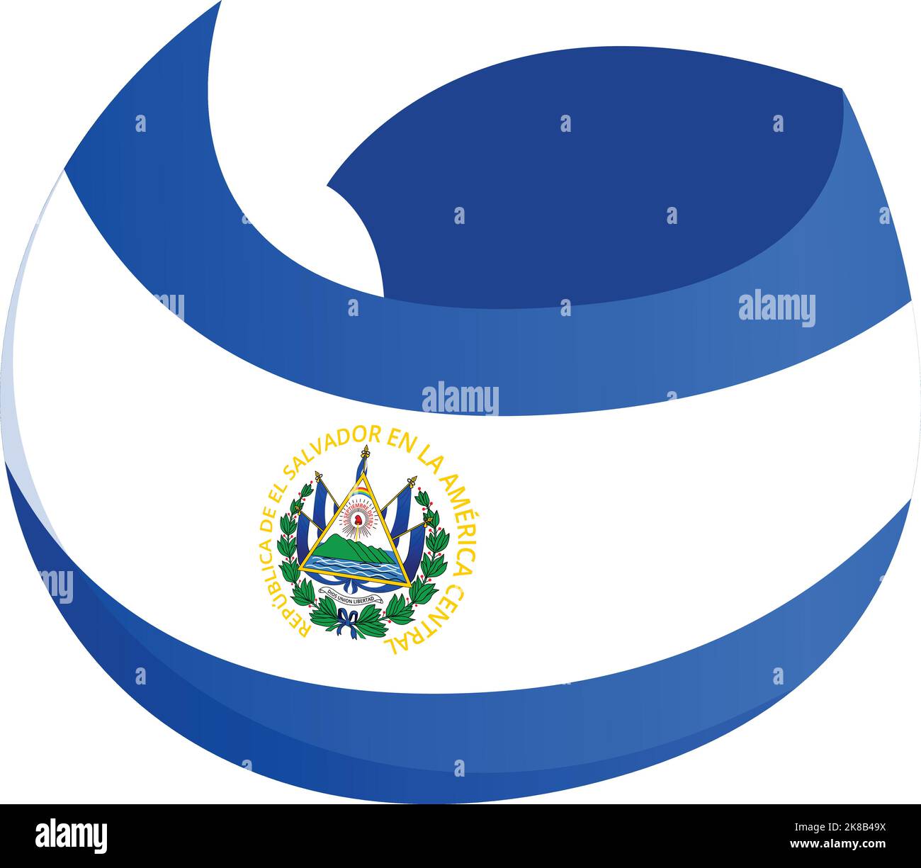 El Salvador architecture icon cartoon vector. Independence day. Culture ...
