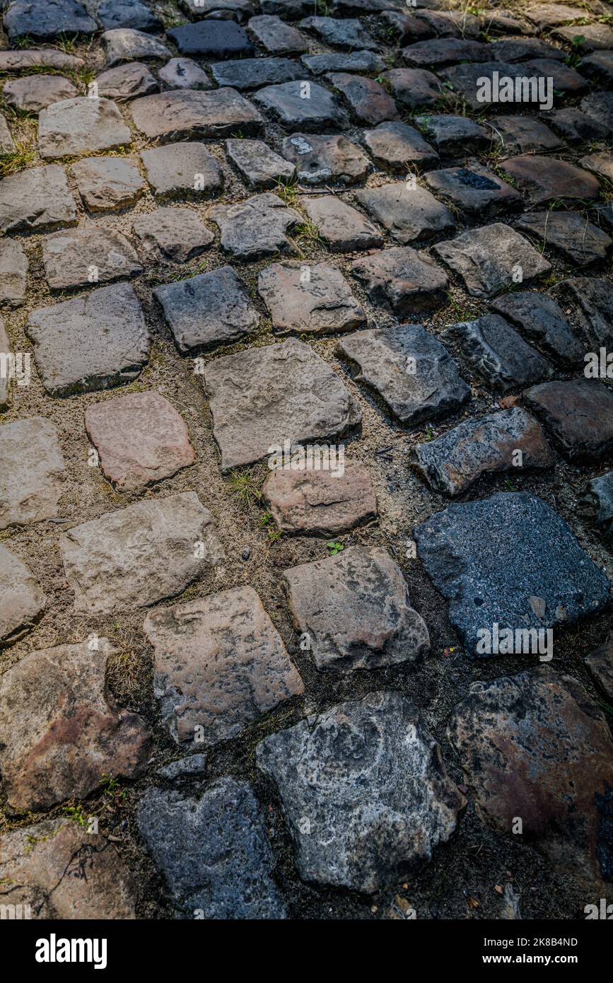 The cobbles of Paris–Roubaix, Arenberg Forrest, Wallers, Northern ...