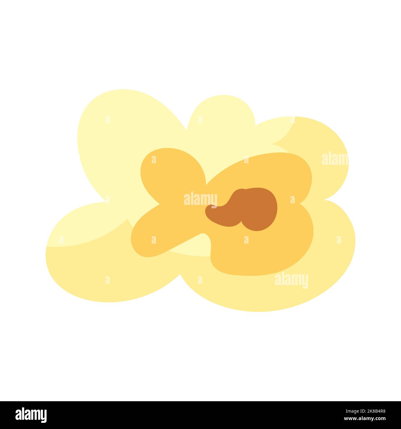 Сartoon kernel popcorn and pop corn snack. Tasty icon grain maize and ...