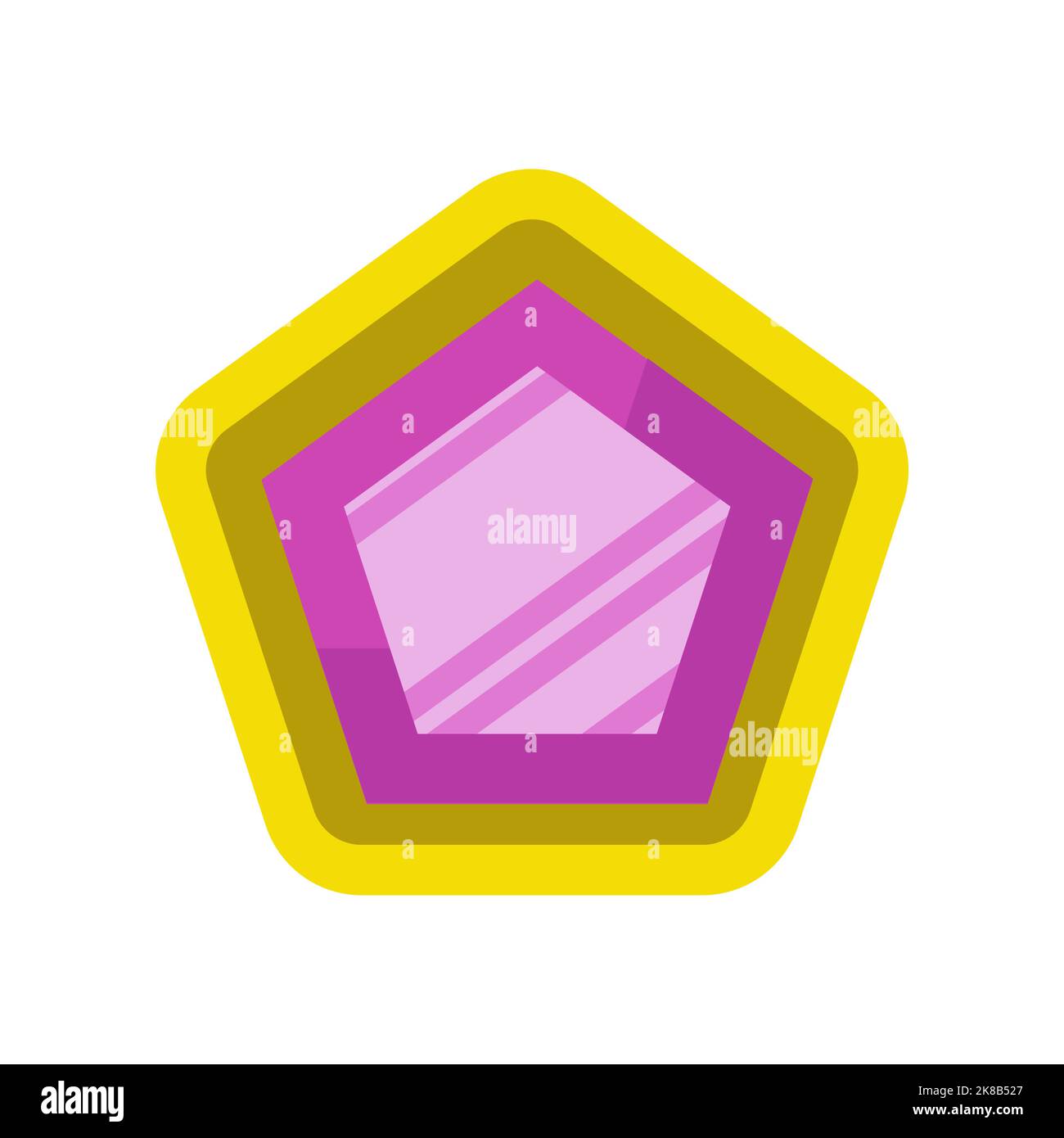 Game gem cartoon icon. Award amulet and asset interface. Jewelry ...