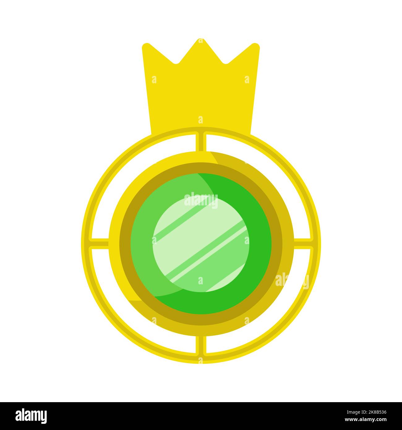 Game gem cartoon icon. Award amulet and asset interface. Jewelry ...