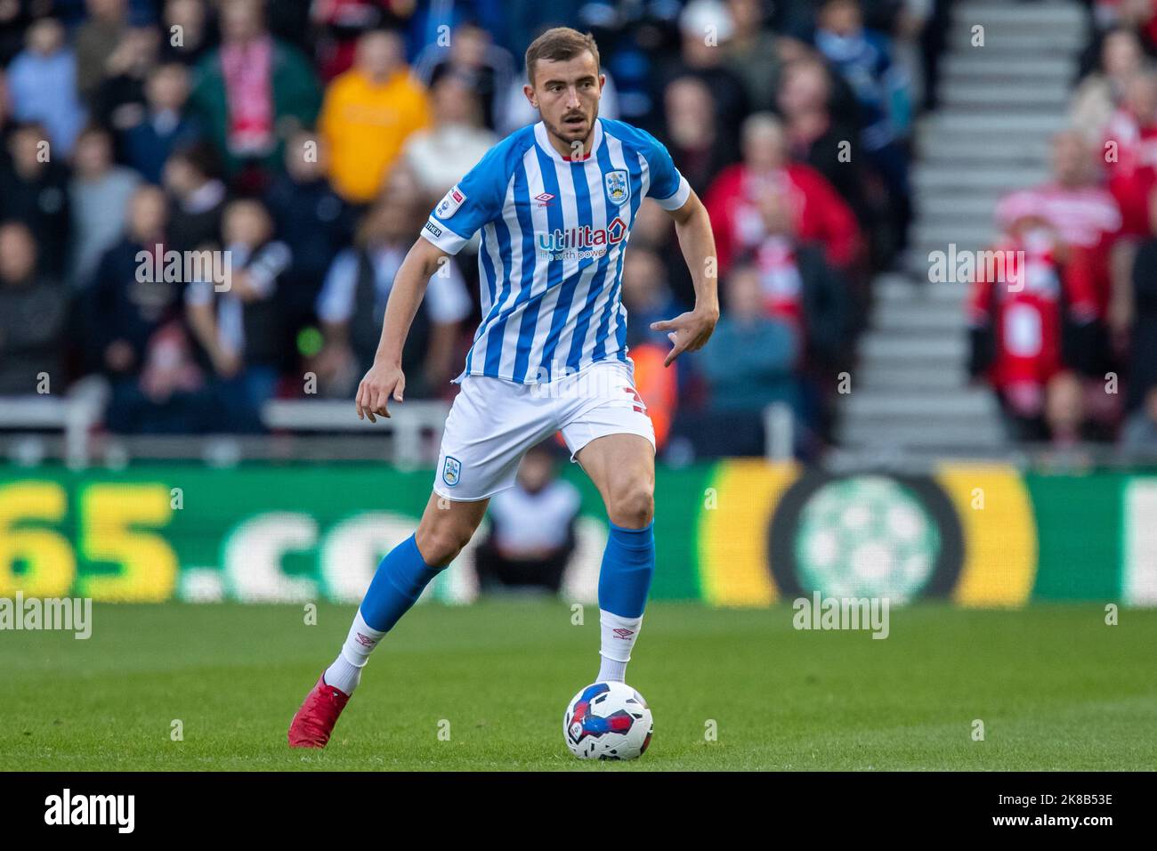 Michał Helik #39 of Huddersfield Town on the ball during the Sky Bet ...