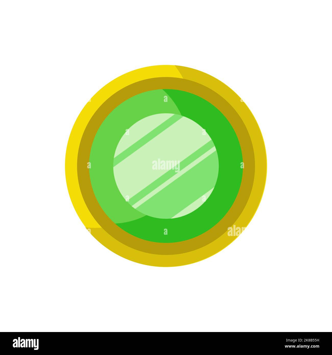 Game gem cartoon icon. Award amulet and asset interface. Jewelry ...