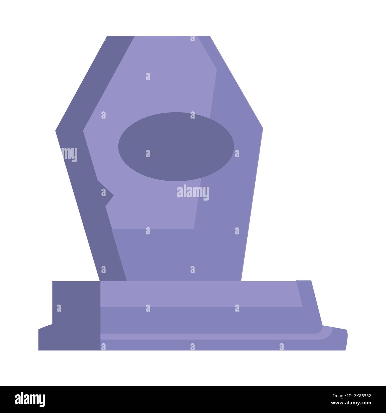 Icon cartoon headstone or tombstone for grave. Death gravestone for cemetery and dead symbol ...