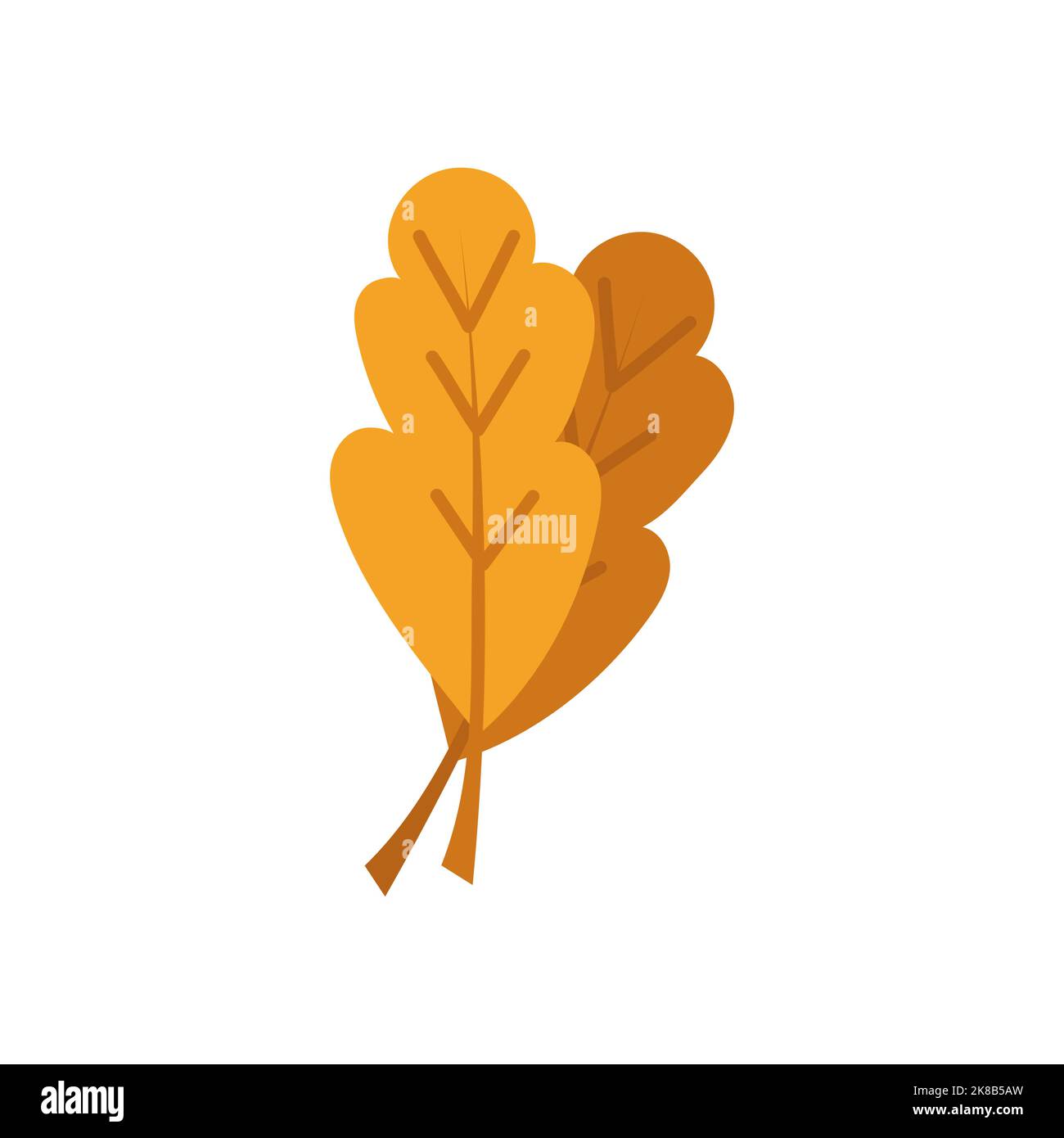 Autumn leaf fall icon and season nature vector illustration. October ...