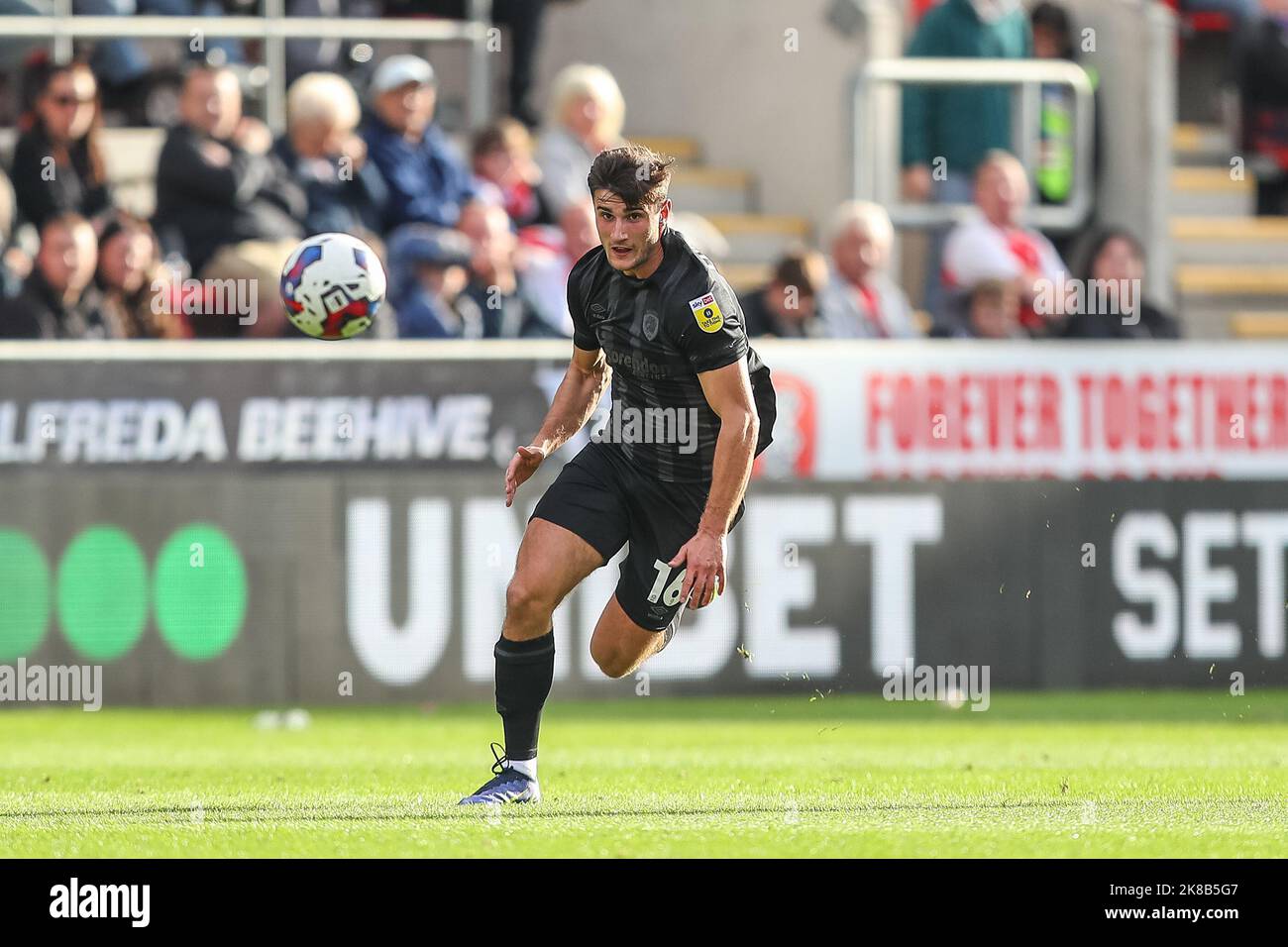 Ryan Longman #16 of Hull City chases the ball during the Sky Bet ...