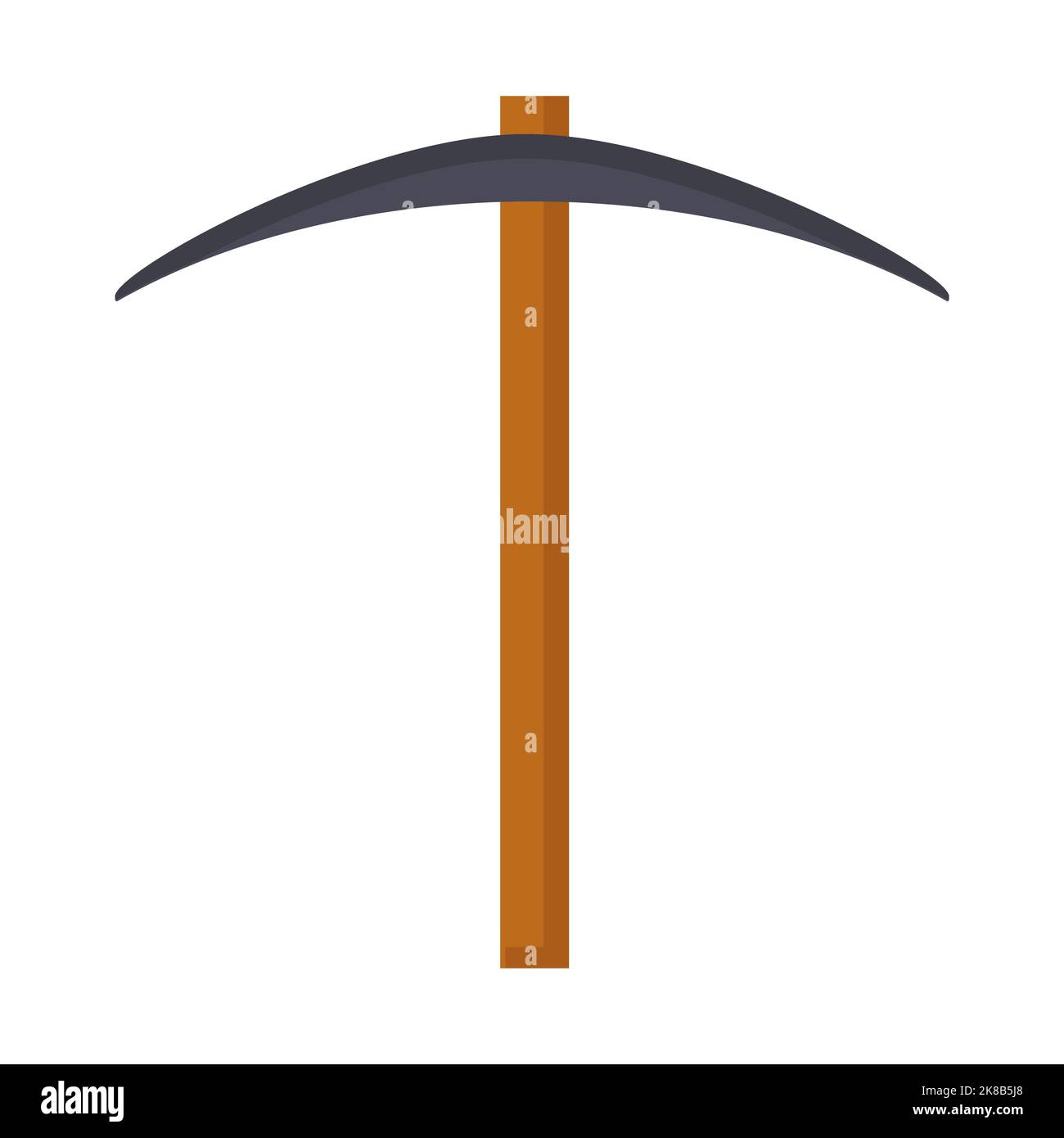Pick axe vector illustration icon isolated white background. Industry ...