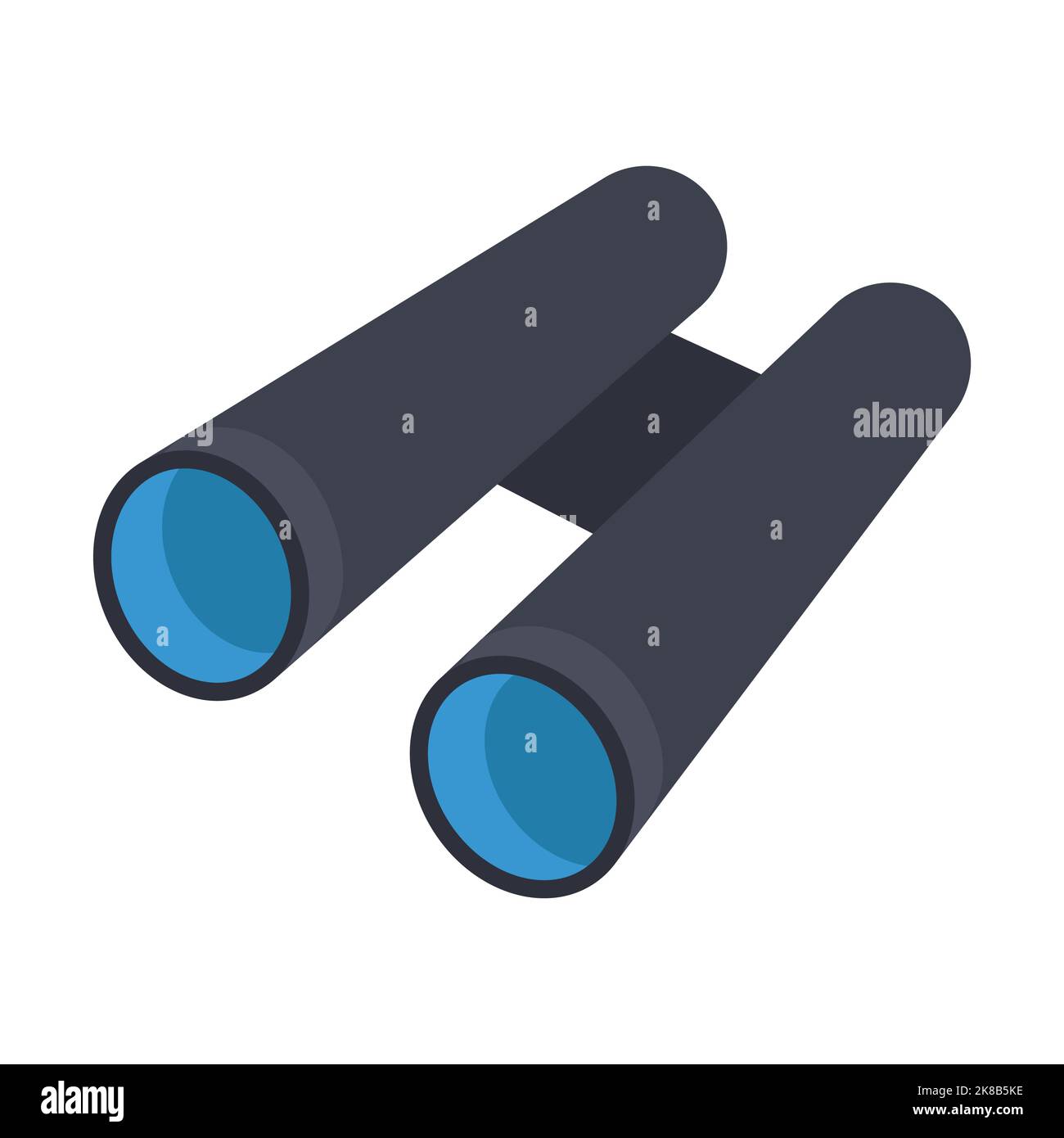 Binoculars vector illustration icon isolated white background. Vision ...
