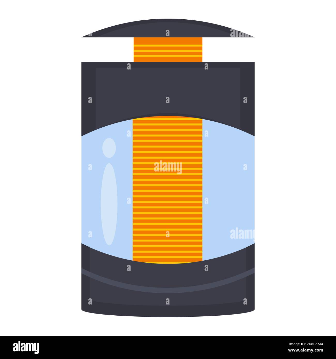 Camping lamp vector illustration icon isolated white background. Camp ...