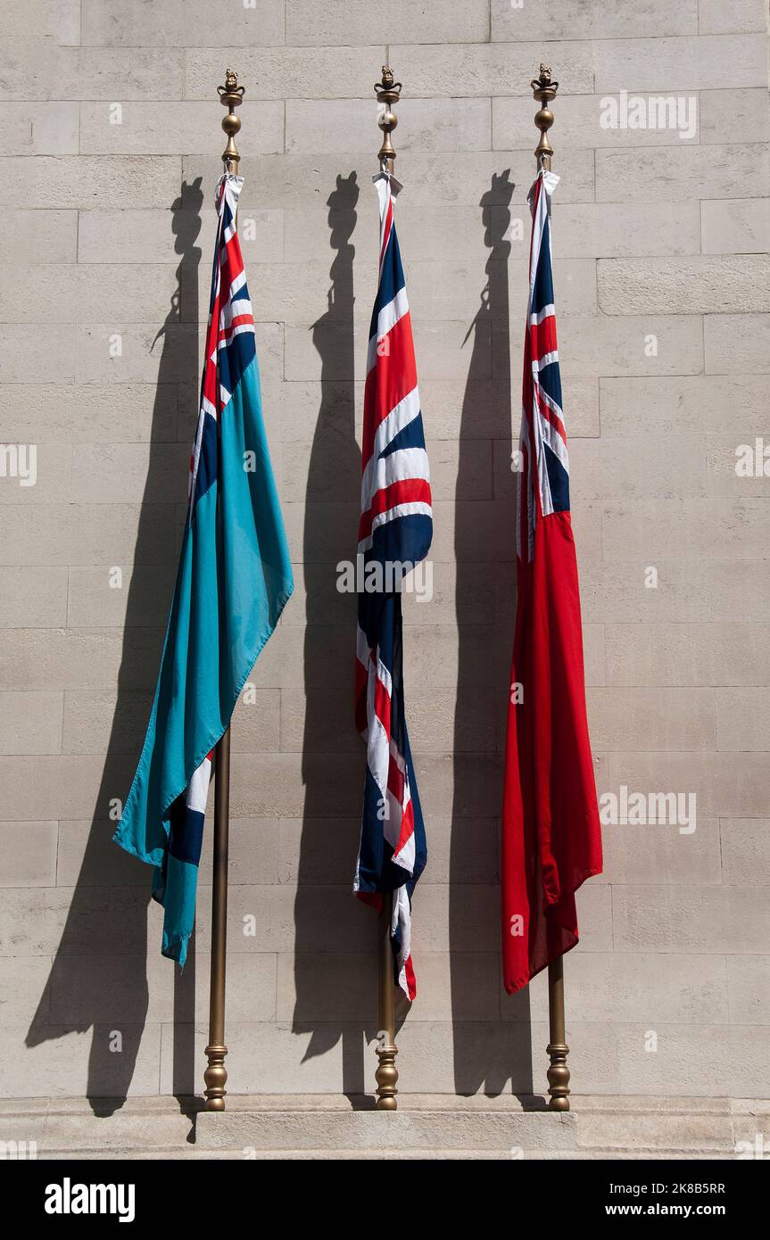 Flags on The Cenotaph Stock Photo - Alamy