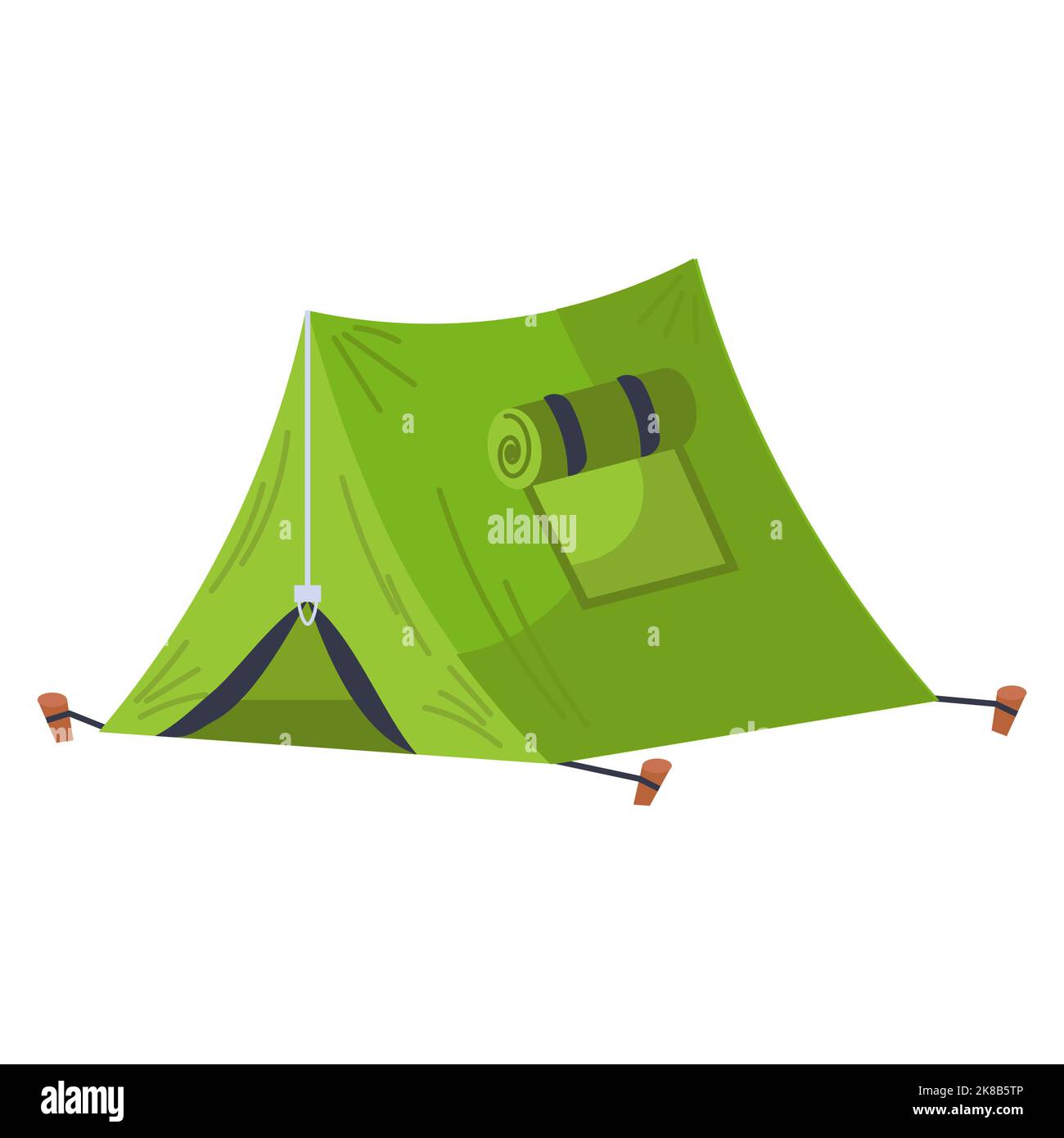 Tent camping vector illustration icon isolated white background ...