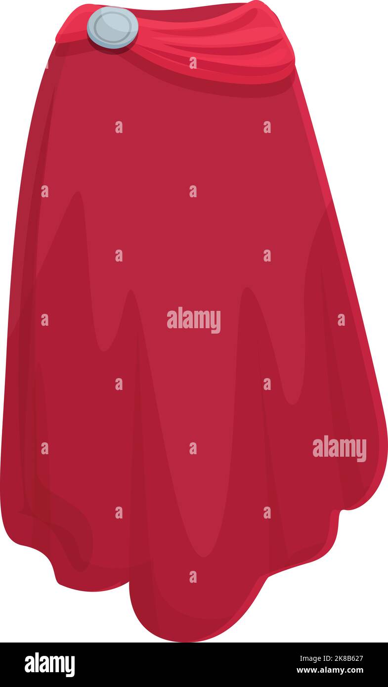 Carnival cloak icon cartoon vector. Vampire hero. Red mantle Stock ...