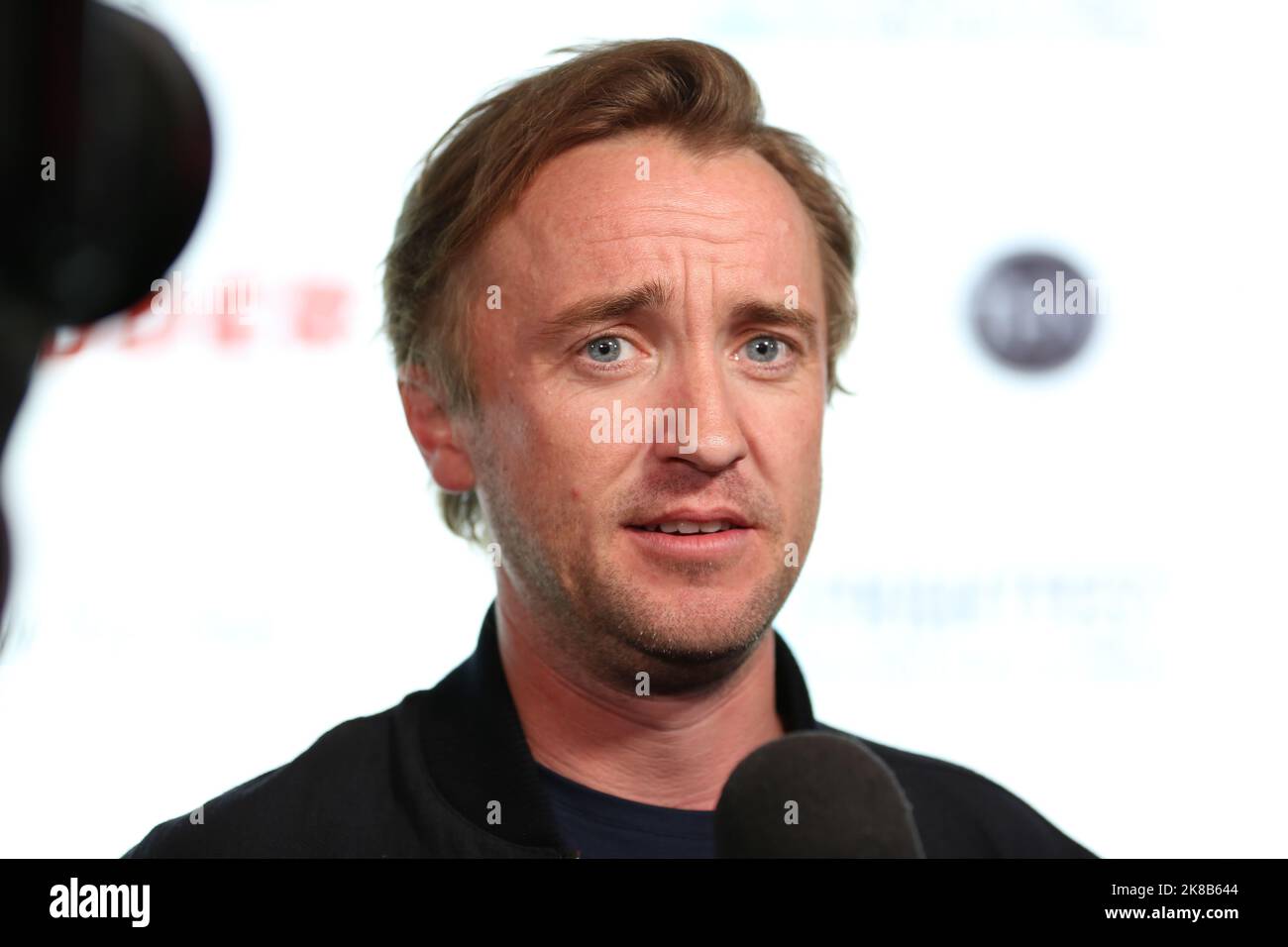 Harry Potter actor Tom Felton attends premiere of 'Burial' at Arrow ...