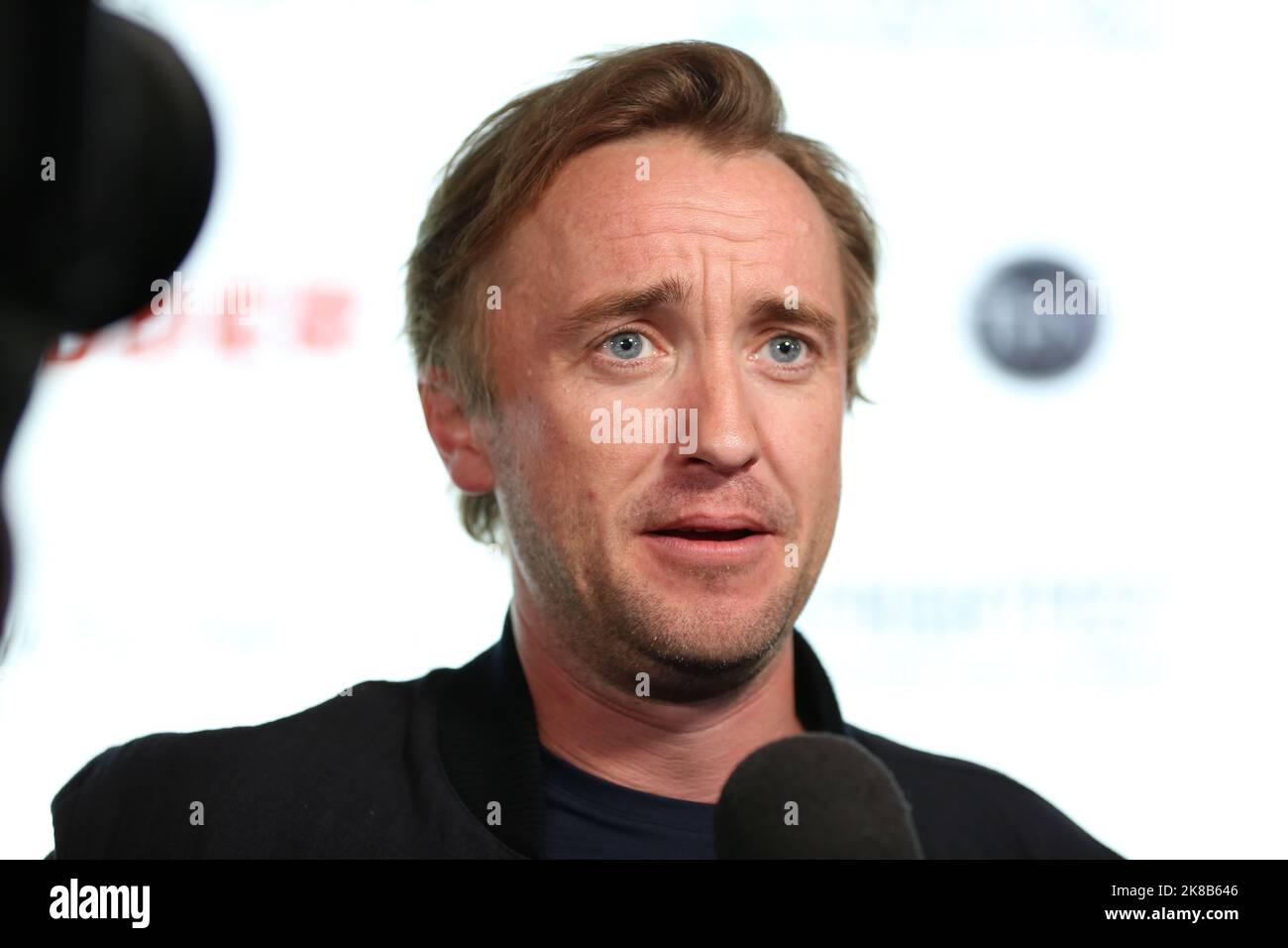 Harry Potter actor Tom Felton attends premiere of 'Burial' at Arrow ...