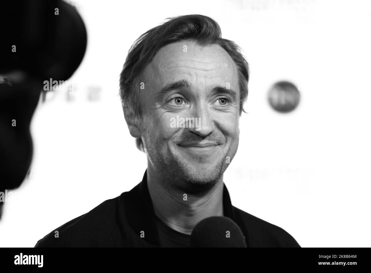 Harry Potter actor Tom Felton attends premiere of 'Burial' at Arrow ...