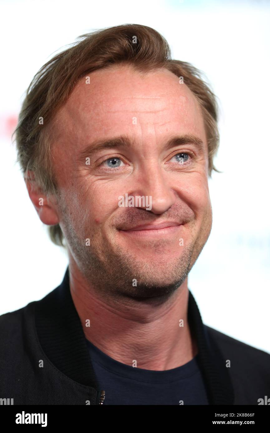 Harry Potter actor Tom Felton attends premiere of 'Burial' at Arrow ...