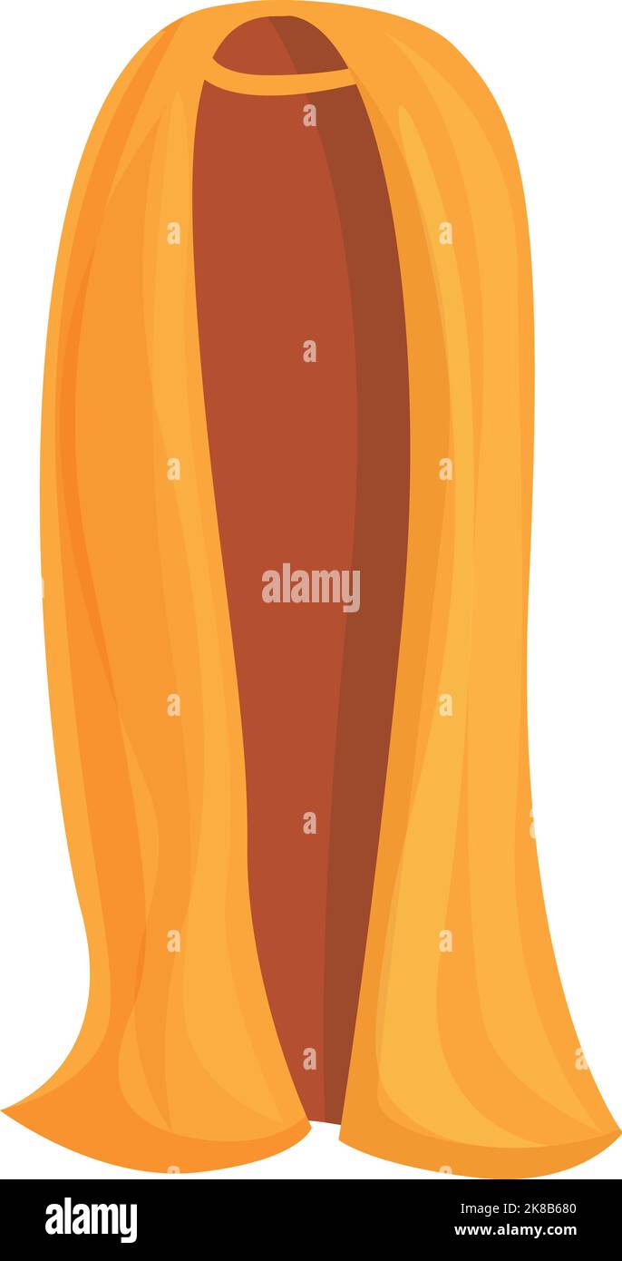 Yellow cloak icon cartoon vector. Cape hero. Super mantle Stock Vector ...