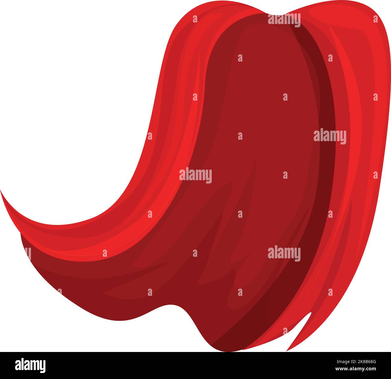 Red cloak icon cartoon vector. Vampire cape. Magic king Stock Vector ...