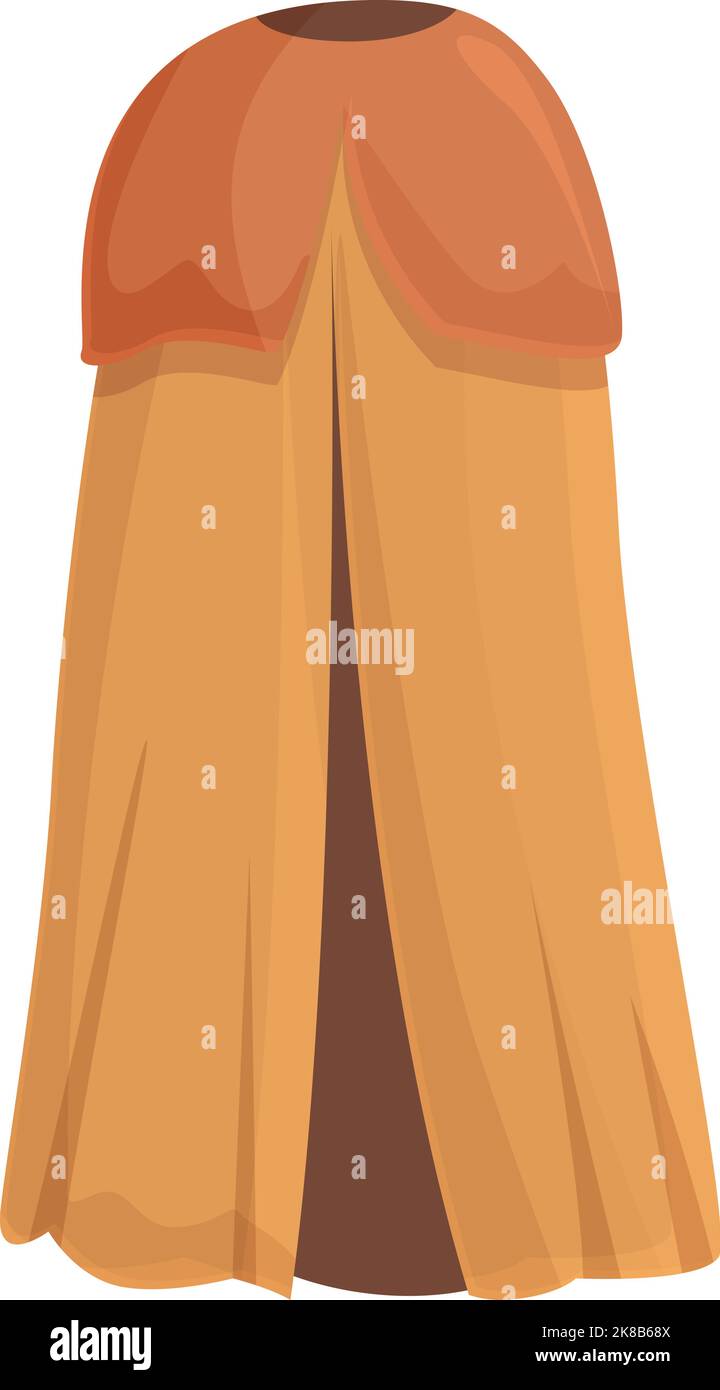 Old cloak icon cartoon vector. Cape hero. Magic back Stock Vector Image ...