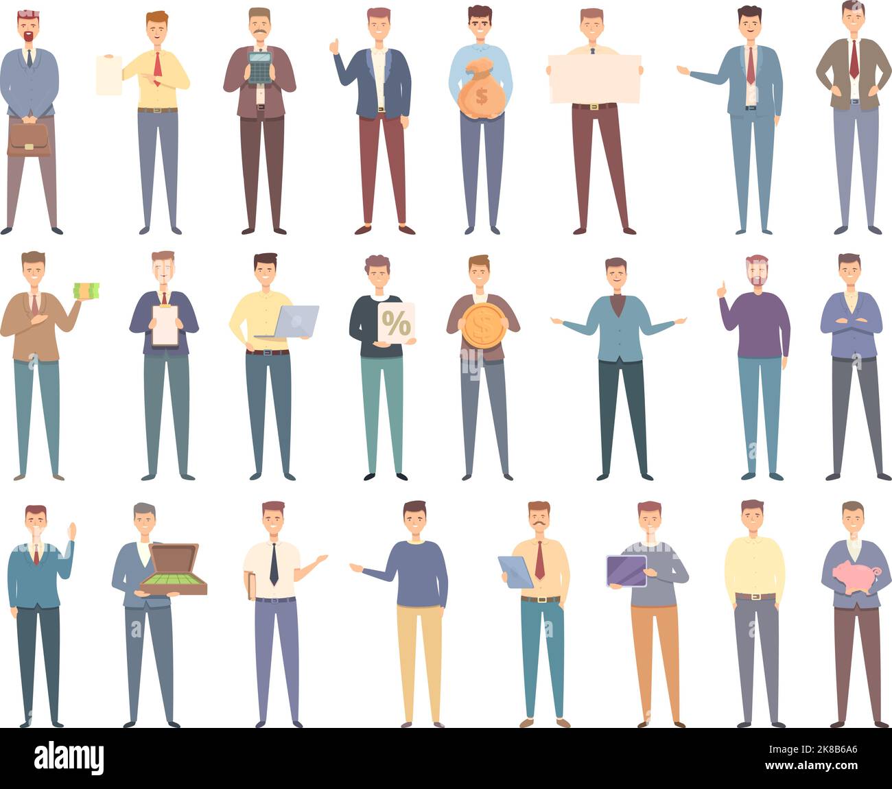 Lender icons set cartoon vector. Money borrow. Promise loan Stock ...