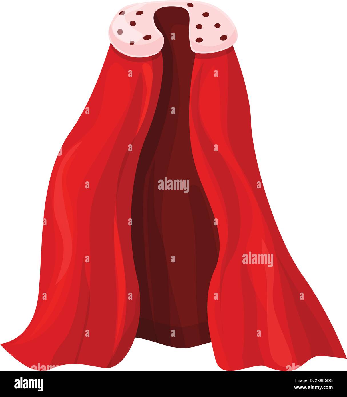 Royal cloak icon cartoon vector. Super hero. Red mantle Stock Vector ...