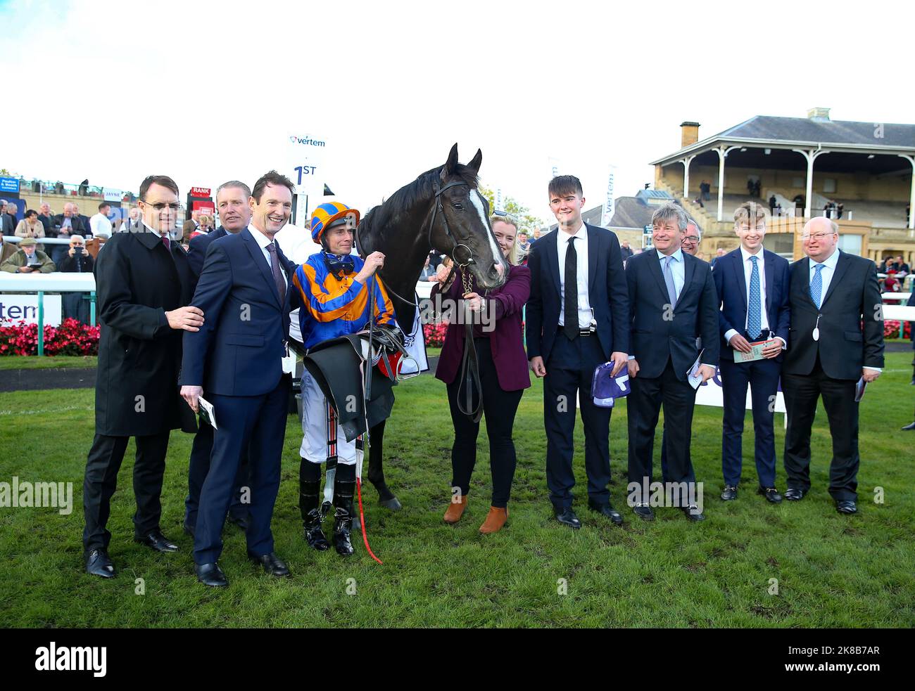 Auguste Rodin and jockey Ryan Moore with winning connections after the ...